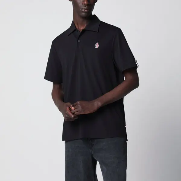 Moncler Polo Shirt With Logo Patch