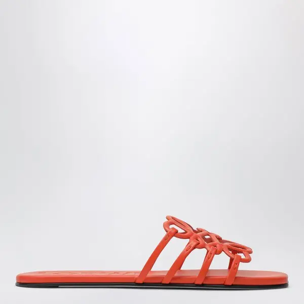 Loewe Calf Leather Anagram Slides