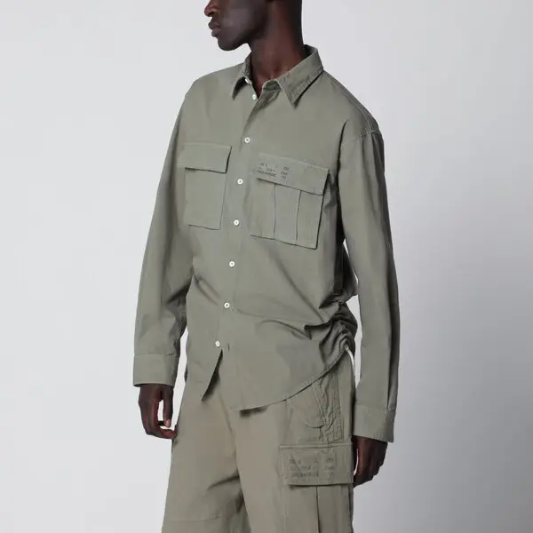 Dsquared2 Military Green Cotton Shirt
