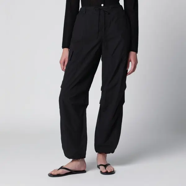 DUNST Utility Parachute Trousers - Black