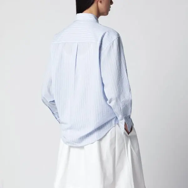 DUNST Striped Cotton-blend Button-down Shirt
