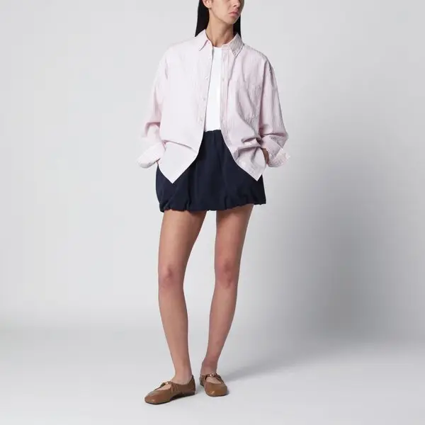 DUNST Navy Voluminous Mini Skirt - Blue