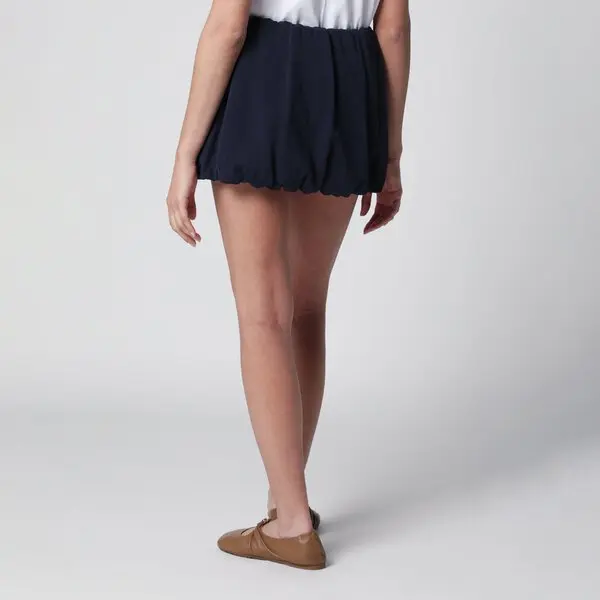 DUNST Navy Voluminous Mini Skirt - Blue