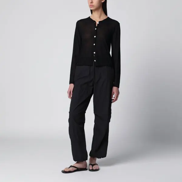 DUNST Cotton-blend Cardigan - Black