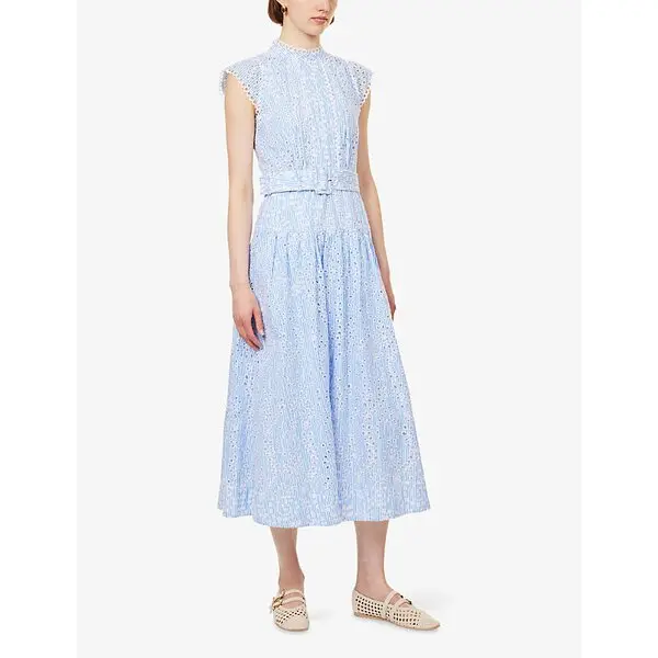 ME+EM Broderie Anglaise Cotton Maxi Dress