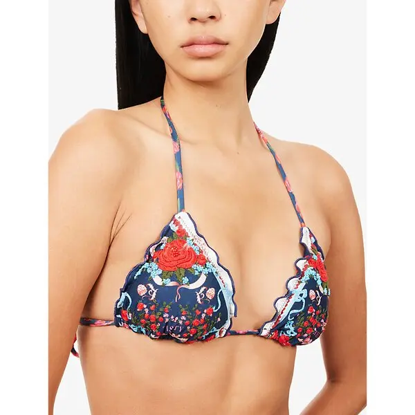 Agua Bendita Lolita Ruched Cherish Bikini Top