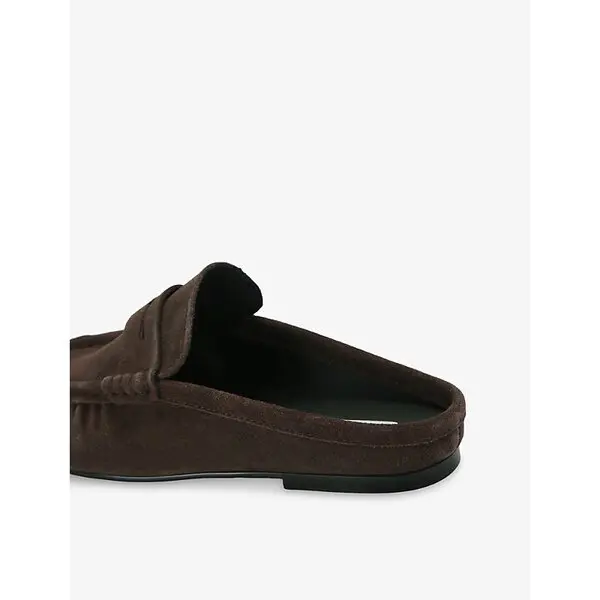 Steve Madden Rafe Suede Mules - Dark Brown