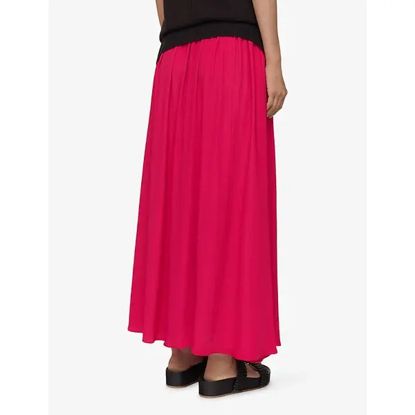 JOSEPH Elba Tie-waist Crepe Maxi Skirt
