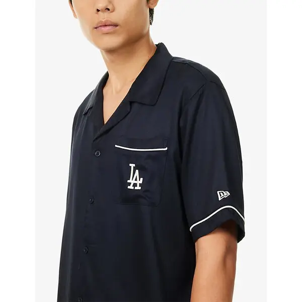 New Era La Dodgers Mlb Graphic-print Short-sleeve Rayon Shirt