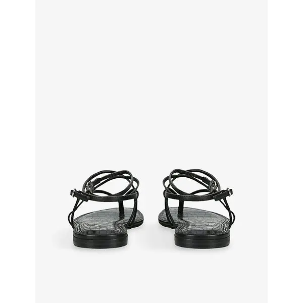 Sam Edelman Clarra Leather Strappy Sandals - Black