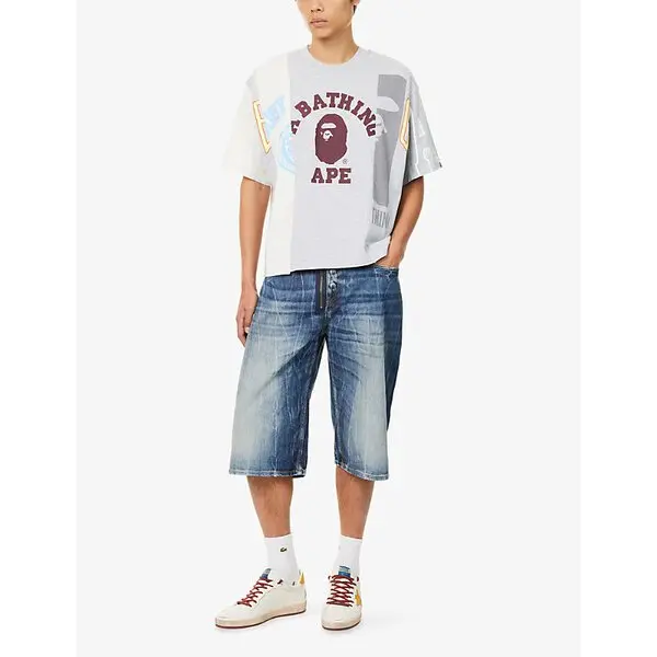 A BATHING APE Logo-print Cotton-jersey T-shirt