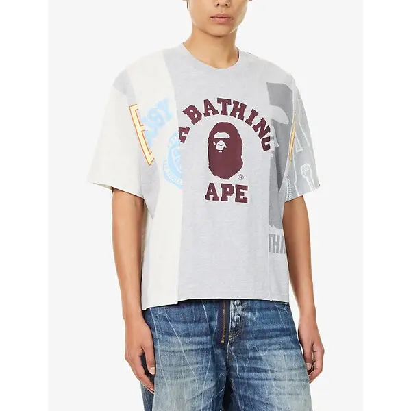 A BATHING APE Logo-print Cotton-jersey T-shirt