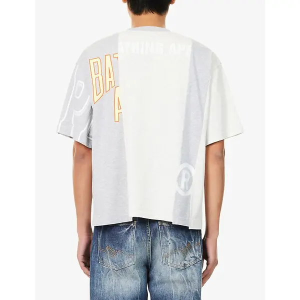 A BATHING APE Logo-print Cotton-jersey T-shirt