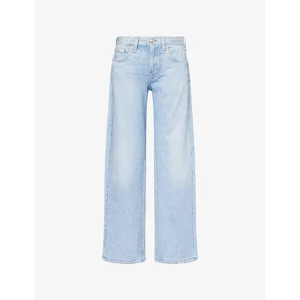 Rag & Bone Miramar Cotton Denim-print Trousers - Aria