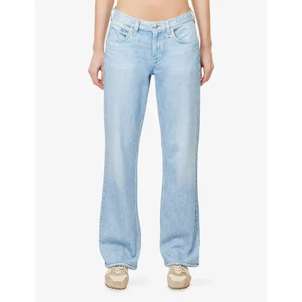 Rag & Bone Miramar Cotton Denim-print Trousers - Aria