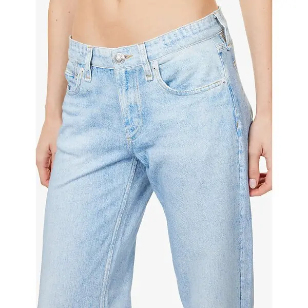 Rag & Bone Miramar Cotton Denim-print Trousers - Aria