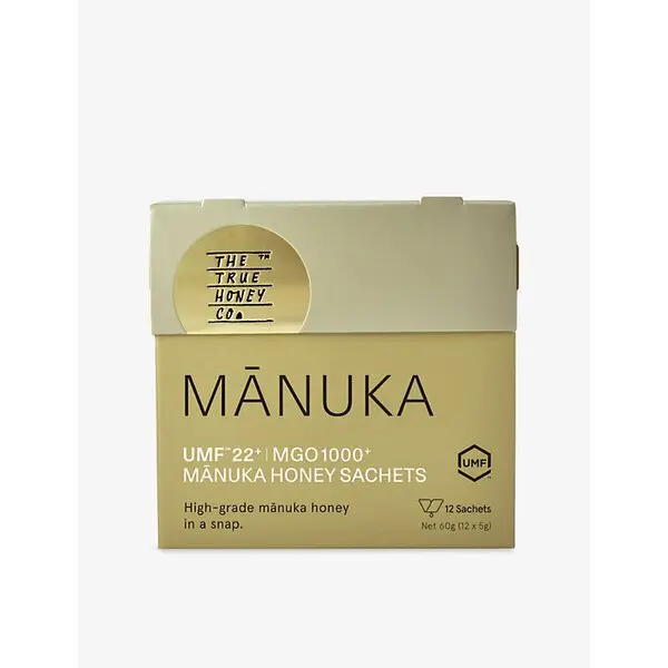 THE TRUE HONEY COMPANY 1000+ Mgo Mānuka Honey 12 Sachets 60g - One-color