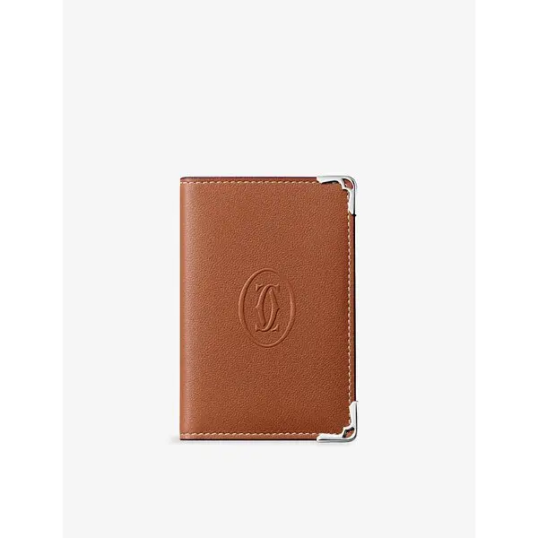 Cartier Must De Leather Card Holder - Beige
