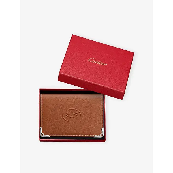 Cartier Must De Leather Card Holder - Beige