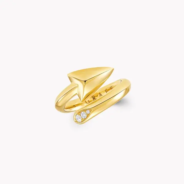 Graff Follow Me Ring With Pavé Diamonds - Yellow Gold