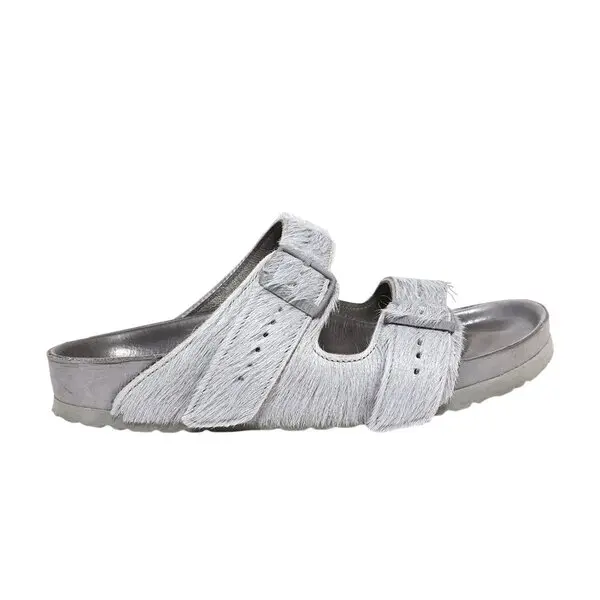 BIRKENSTOCK Rick Owens X Arizona Pony Hair Sandals - Grey