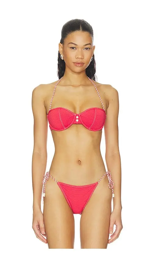 Solid & Striped The Harlow Bikini Top - Rooftop Red
