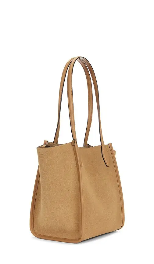 Madewell Small Lexington Tote - Walnut Shell Suede