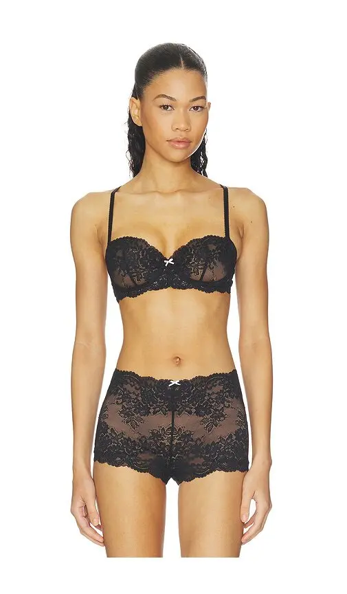 SKARLETT BLUE Captivate Balconette Bra - Black