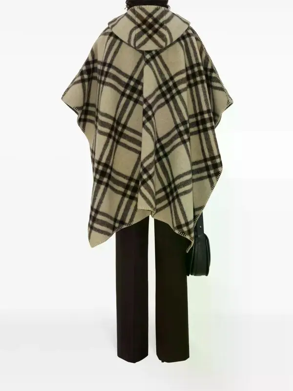 Burberry Reversible Checkered Cape