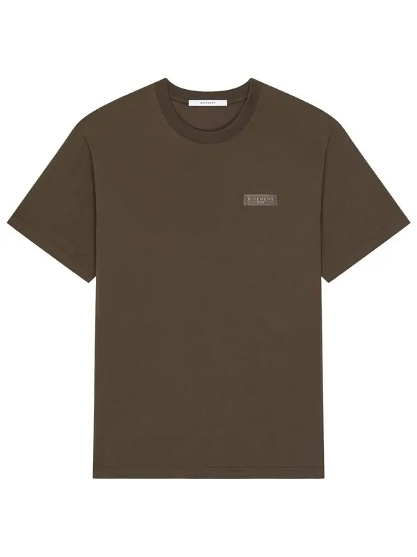 Givenchy Cotton T-shirt With Gros-grain Paris