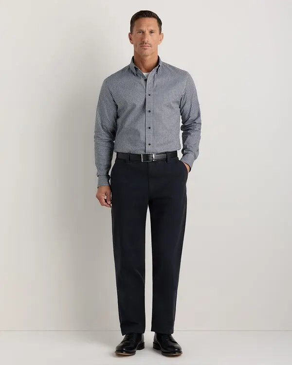 Quince Supima Cotton-tencel Everyday Shirt - Blue Gingham