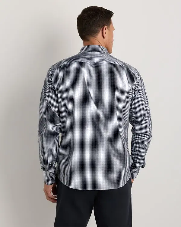 Quince Supima Cotton-tencel Everyday Shirt - Blue Gingham