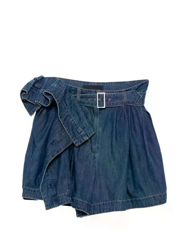 JUUN.J Belted Pleated Shorts