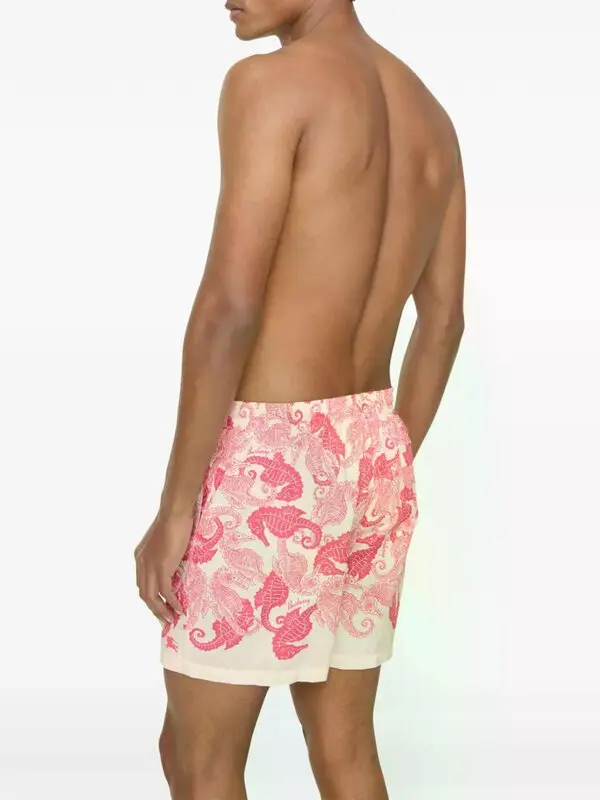 Burberry Seahorses Print Swim Shorts