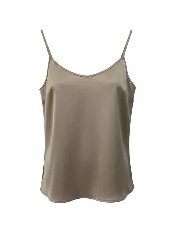 Black Label Spaghetti Strap V-neck Top