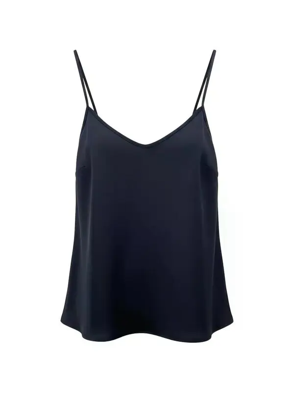 Black Label Spaghetti Strap V-neck Top