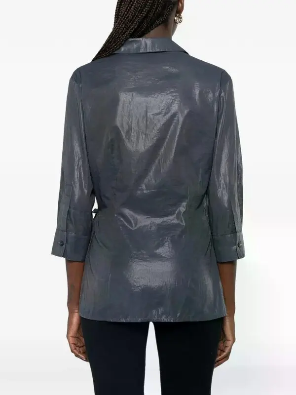 Paloma Wool Wrap-style Blouse With Chest Pockets