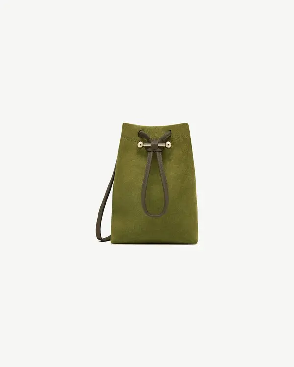 Strathberry Osette Midi Pouch - Green