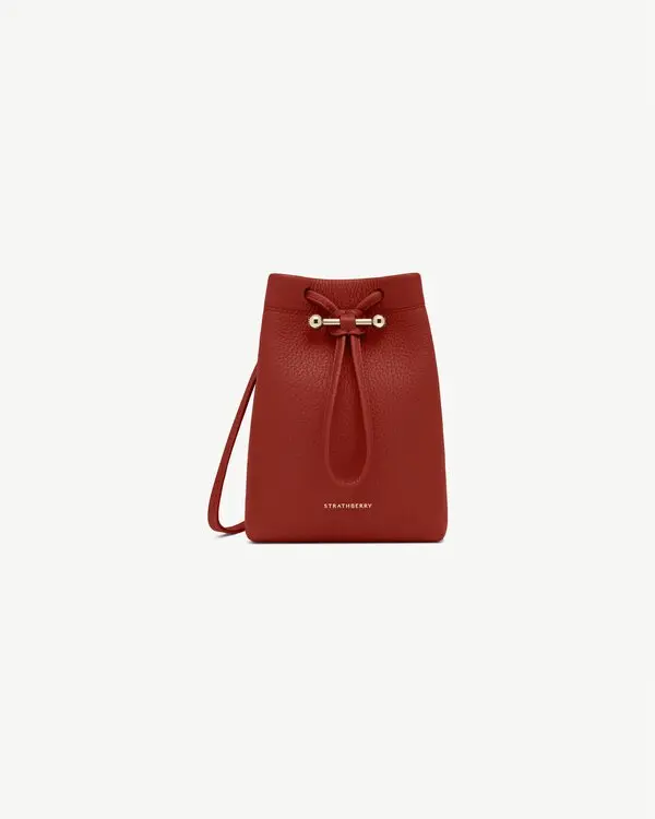 Strathberry Osette Midi Pouch - Red