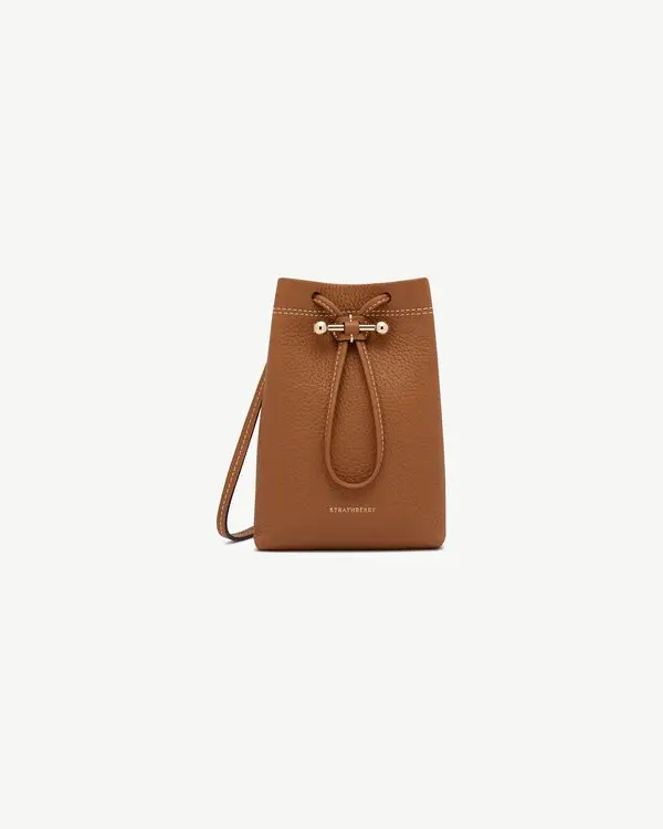 Strathberry Osette Large Pouch Bag - Brown