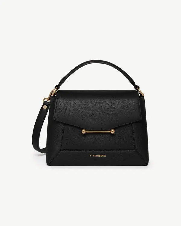 Strathberry Mosaic Top Handle Handbag - Black