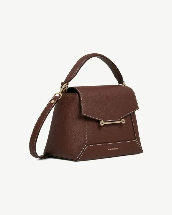 Strathberry Mosaic Top Handle Handbag - Brown