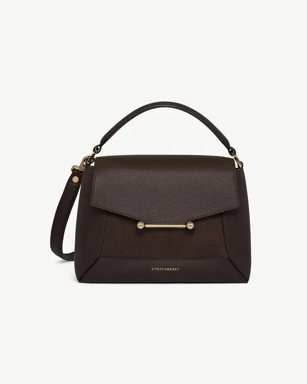 Strathberry Mosaic Top Handle Handbag - Brown