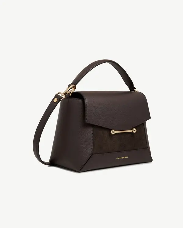 Strathberry Mosaic Top Handle Handbag - Brown
