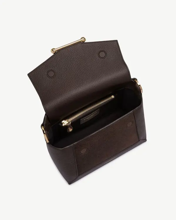Strathberry Mosaic Top Handle Handbag - Brown