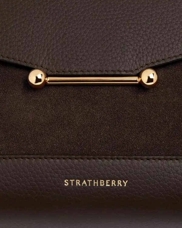 Strathberry Mosaic Top Handle Handbag - Brown