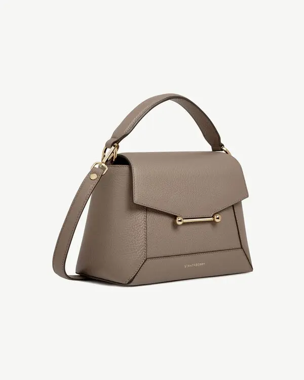 Strathberry Mosaic Top Handle Handbag - Grey