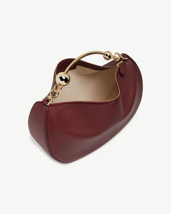 Strathberry Crescent Moon Handbag - Red