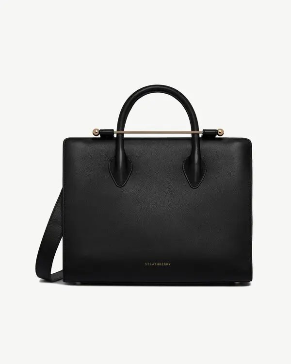 Strathberry Midi Tote Bag - Black