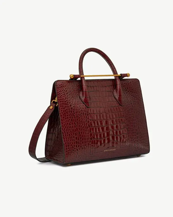 Strathberry Midi Tote Bag - Red